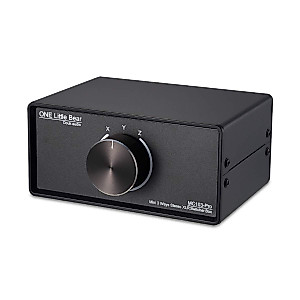 Nobsound 3-IN-1-OUT XLR Audio Switch ; Balanced Audio Converter ; 3-Way Stereo Passive Audio Selector Switcher (MC103 Pro 3-in)