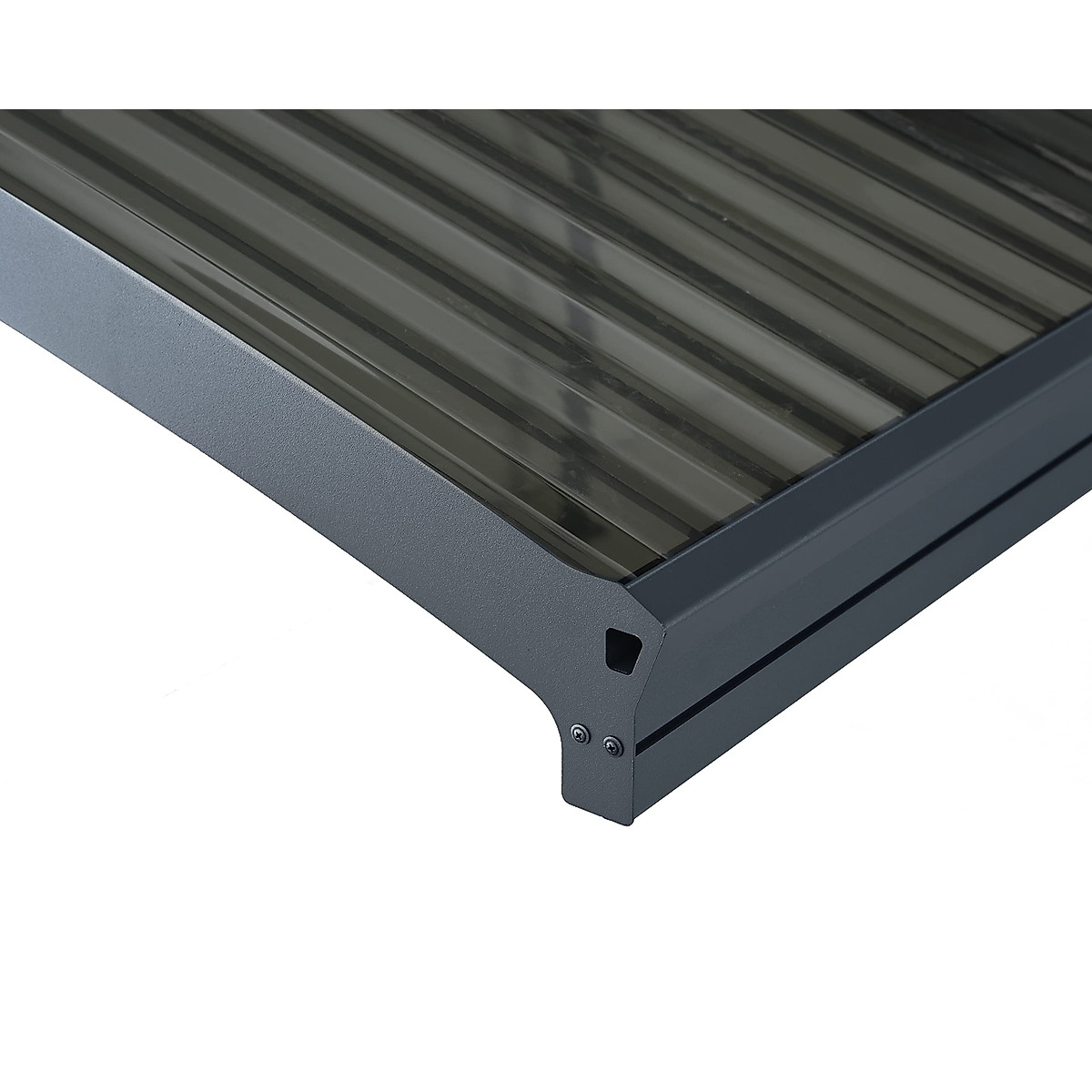 Palram - Canopia Atlas 10 x 16 Metal Carport, Heavy Duty Car Port, Weather-Protected Gray Aluminum Frame, Bronze Polycarbonate RV & Car Storage, UV Protected, DIY Truck Garage Kit, 10-Year Warranty