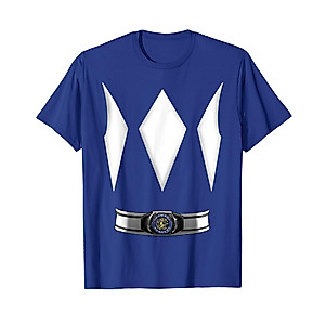 Power Rangers Halloween Blue Ranger Costume T-Shirt