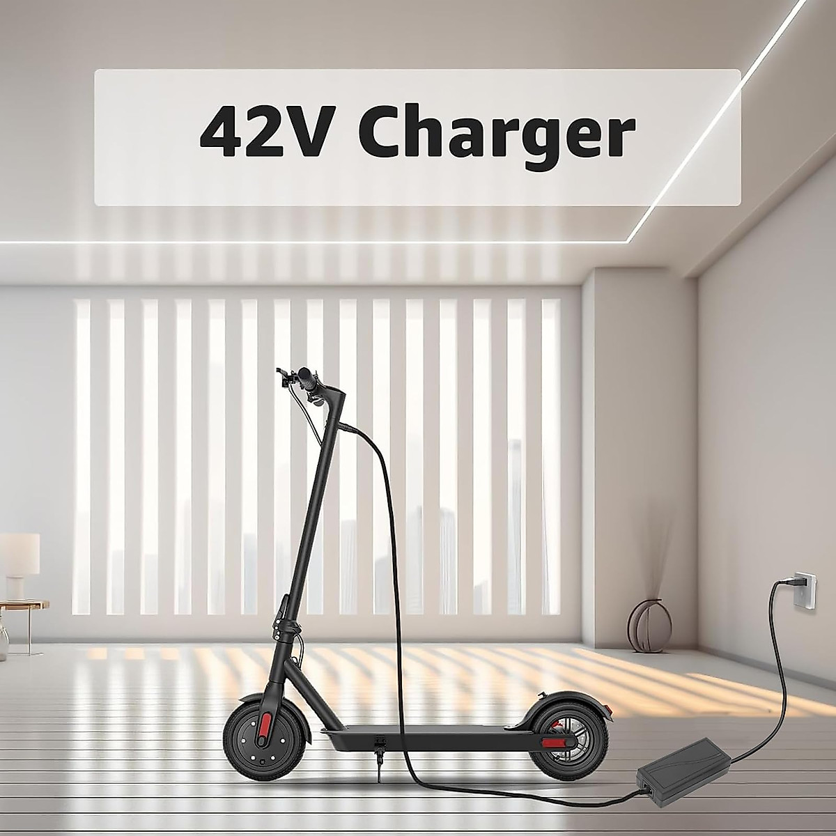 42V 2A Electric Scooter Charger, for Jetson Electric Charger, 100‑240V US Plug Folding Charging Adapter
