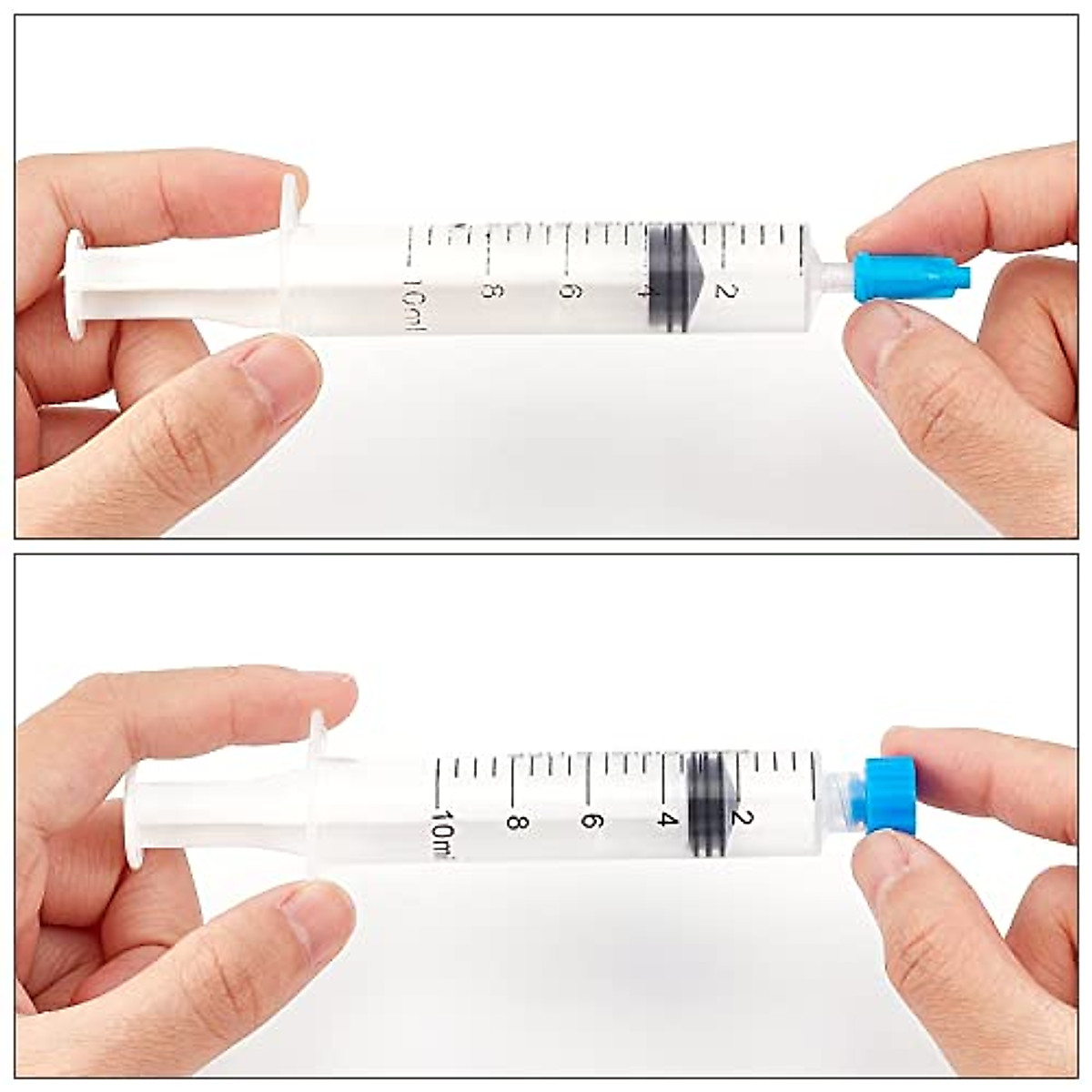 OLYCRAFT 140pcs Syringe Tip Caps Luer Lock Tip Plastic Stopper Syringe Barrel Tip Caps Lock Screw Type Industrial Syringe Tip No Needle Tip Cap for Feeding Tubes 7 Colors