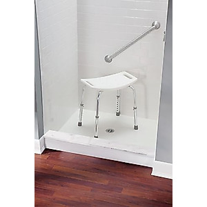 Moen DN7025 Home Care Bath Safety Non-Slip Adjustable Tub and Shower Chair, White