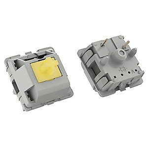 ZugGear DUROCK POM Switches Tactile Sunflower T1 Keyboard Switch 67g Mechanical Switches, 5 Pins Pre-Lubed Tactile Switches (90pcs, DUROCK POM T1)