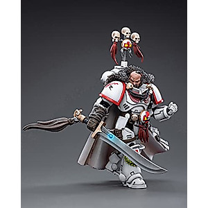 Pipigirl JoyToy × Warhammer 40K Genuine License 1/18 Soldier, White Scars, 4inch Army Military Extreme Warrior Models Action Figures Kits (Captain Kor'sarro Khan)