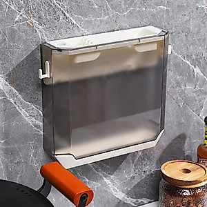 Knife Storage Rack, Wall Mounted Knife Holder Storage Rack Shelf Kitchen Knife Blocks and Storage(Gray)