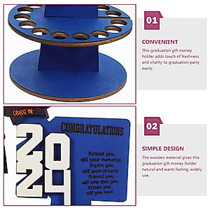 Luxshiny Graduation Party Wooden Money Holder Graduation Money Holder Graduation Decor Wooden Graduation Money Holder Money Holder Party Ornament Grad Ornament