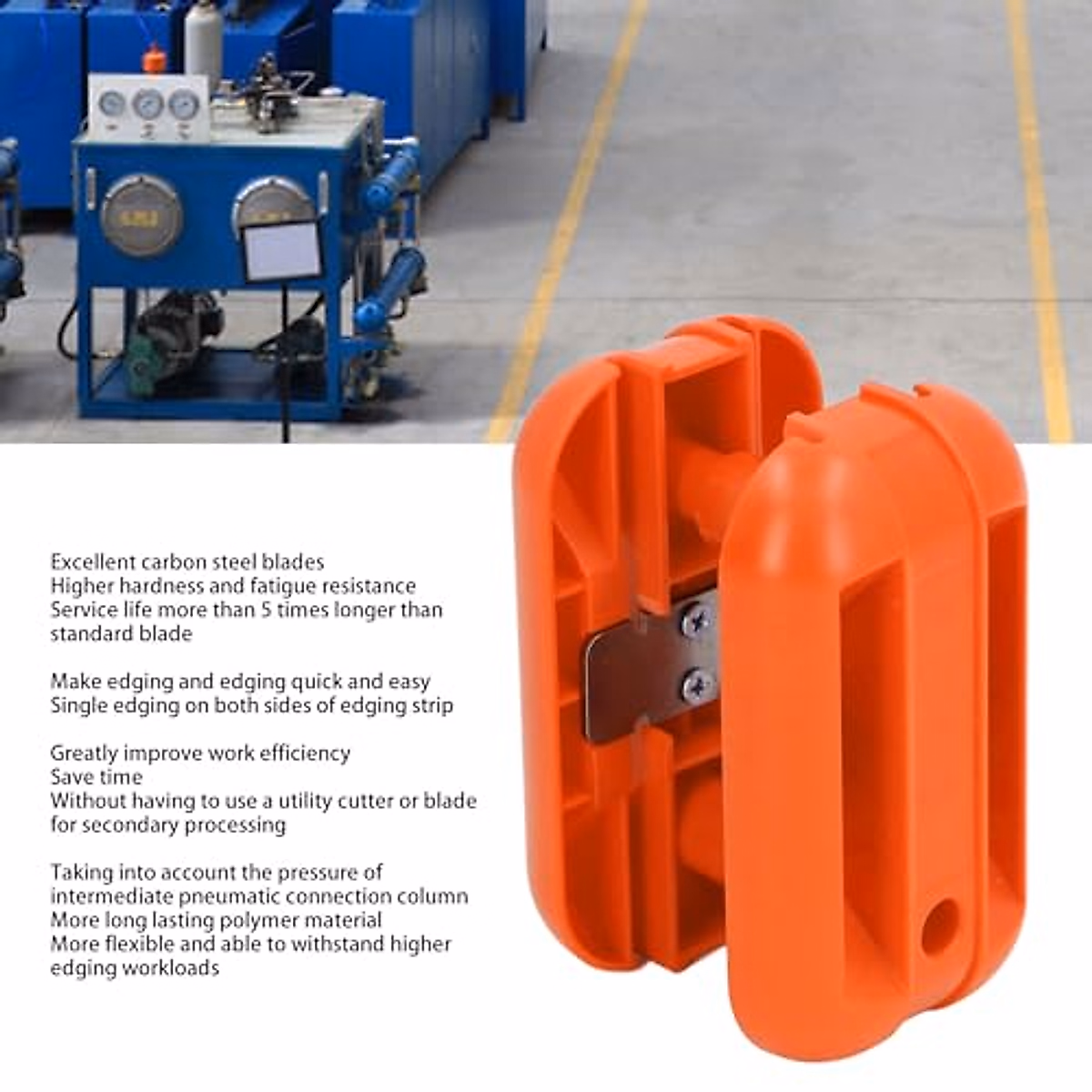 edges Banding Trimmer Machine Manual Woodworking Trimming Tool with Carbon Steel Blade (Orange)