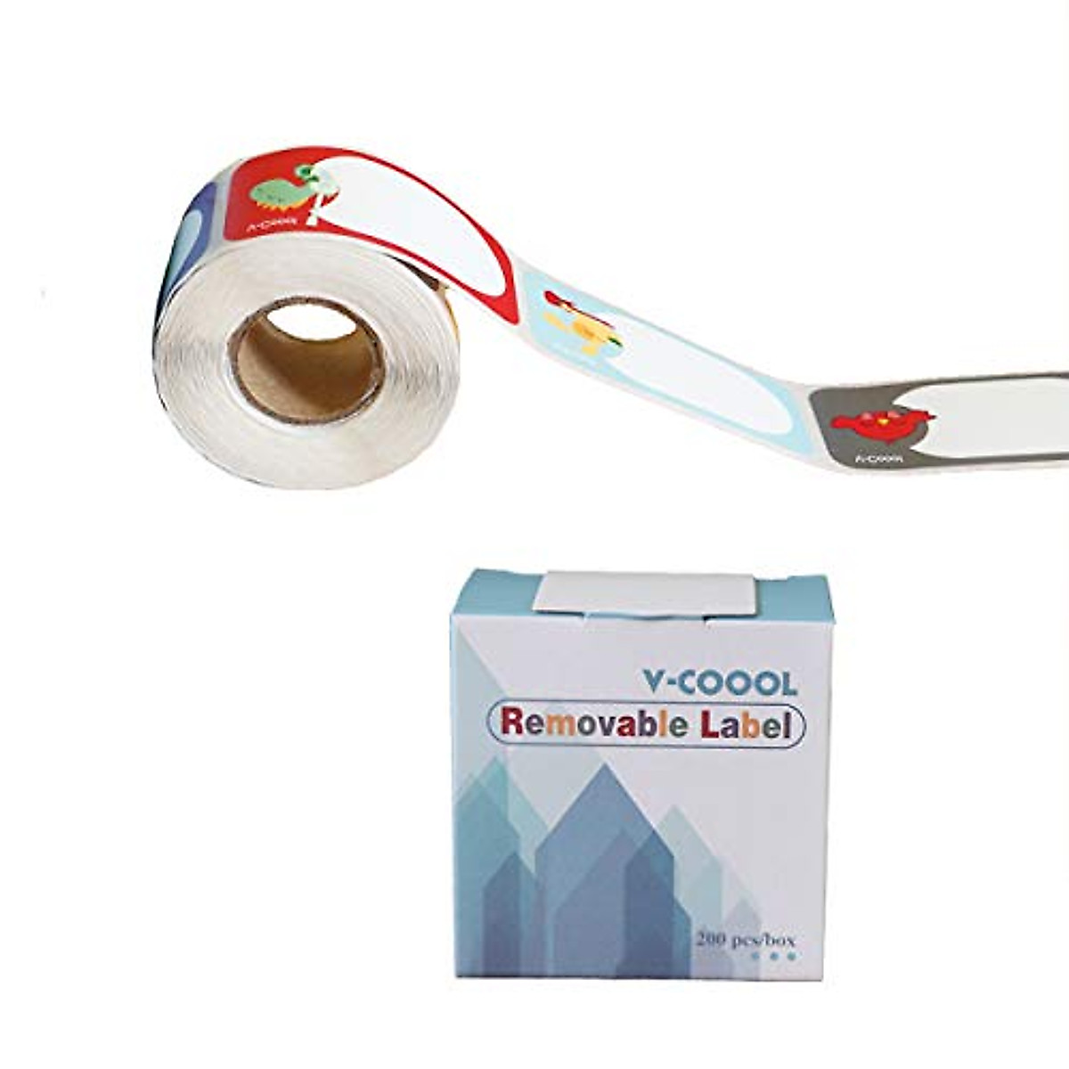 200pcs Bottle Labels Animals Name and Date Label for Daycare or Kitchen, Self-Laminating Waterproof Labels Sticker for Bottle, Jar, Sippy, Cup and Breastmilk Storage Bags