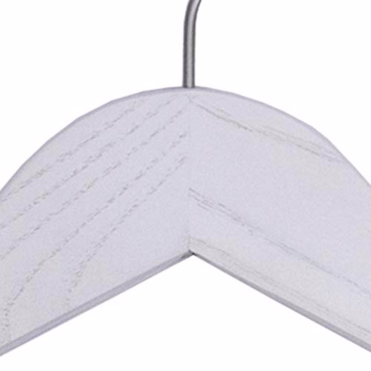 NAHANCO 20917WB, 17” Premium Wooden Suit Hanger, Low Gloss Whitewash – 100/CTN