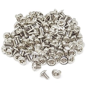 Honbay 100PCS M3x5 Round Head PC Mounting Computer Screws Computer Case Fixed Motherboard Screw (Nickel Plated)