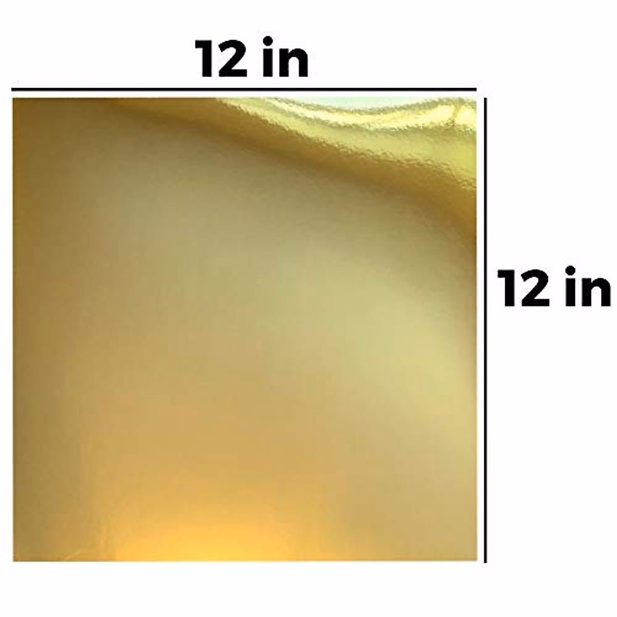 Gold Shimmering Metallic Cardstock - 12" x 12" - 10 Sheets Pack