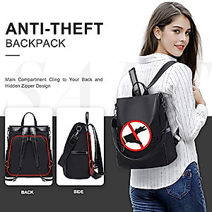 CHARMORE Women Travel Backpack Anti Theft Rucksack Nylon Waterproof Casual Daypacks Lightweight Backpack