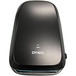 DYMO LabelWriter Wireless Label Printer, USB 2.0, WiFi Connectivity, 600 x 300 dpi, Prints 71 Address Labels Per Minute, Direct Thermal Printing Technology, Black - Includes 1 Rolls of 500 Labels