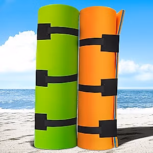 3 Set Floating Water Mat Straps with Pad Protectors, Floating Water Pad Straps Reusable Securing Straps for Storing Mats Up to 18 Feet Long or Shorter, Floating Mat Accessories, Storage Straps