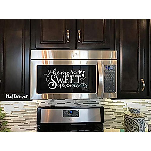 Microwave decal Home sweet home, farmhouse kitchen sign/decor