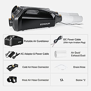 EENOUR QN750 Portable Air Conditioners, Home AC Unit 2900 BTU's, Dual Hose System, 250W Low Power Consumption for Camping Tent, Truck, Car, Van and RV