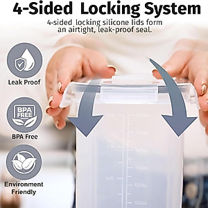 Shazo 2PC 6.3L /213OZ EXTRA Large Airtight Food Storage Cereal Containers for Bulk Food Storage BPA-Free Plastic Cereal Container with Labels & pen Pantry Organization and Storage Canister for Rice, Pasta, Sugar & Flour