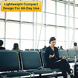 Plantronics Voyager 5200-UC Bluetooth Headset Bundle 206110-01 - for Smartphones, PC, iOS, Mac, Softphones, Tablets Includes 2-Port USB Charger - Vehicle/Home