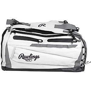 Rawlings | MACH Hyrbid Backpack/Duffle Equipment Bag | Baseball & Softball | White