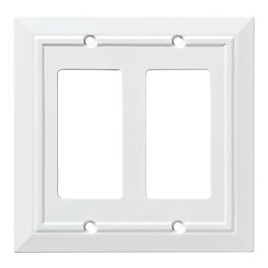 Franklin Brass W35248-PW-C Classic Architecture Double Decorator Wall Plate, Single, White