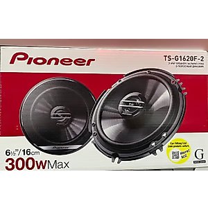 Pioneer TS-G1620F 600 Watts Max Power 6-1/2" 2-Way G-Series Coaxial Full Range Car Audio Stereo Speakers