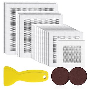 Drywall Repair Patch Kit，18 PCS 2/4/6/8 inch Aluminum Fiber Mesh Spackle Wall Reapair Patch Kit,Quick and Easy to Fix Wall Hole，Wall Hole Repair Patch Kit