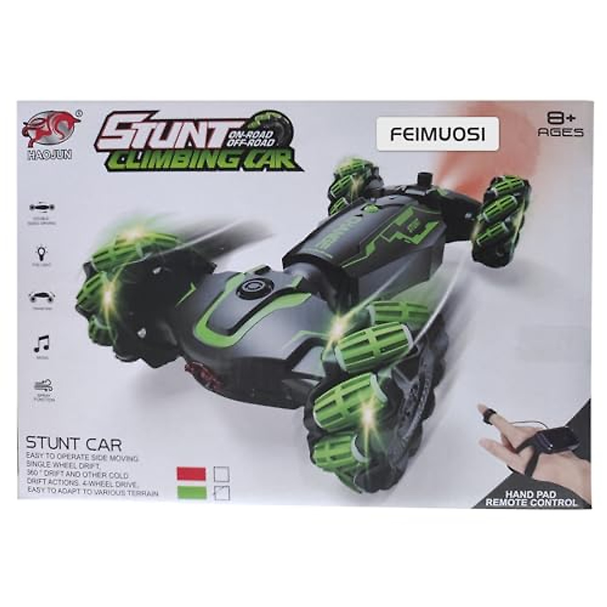Remote Control Car-Rc Cars Stunt Car Toys 4WD Gesture Sensing Rc Car Rechargeable Toy Cars -Transformer 360° Rotating Hand Controlled Car -Birthday Gifts Outdoor Toys for Kids 6 7 8 9 10 11 12 yr