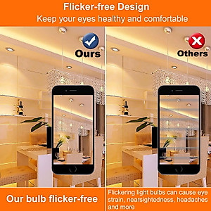 Nioclerce GU4 MR11 5W 12V - 6 Pack MR11 Halogen Bulb with GU4 Base, Dimmable MR11 Bulb 2800k Warm White, Long Lasting MR11 12V 5W Bulb for Accent, Track Lights, Precision Halogen Fiber Optic Bulb