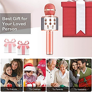 Annstory Kid Girl Top Birthday Gift Toy, Best Gift Presents for Girl Kid Boy Children Age 5 6 7 8 9 10 11 12 Years Old, Wireless Bluetooth Karaoke Microphone Gift for 5-12 Years Old Girl Boy