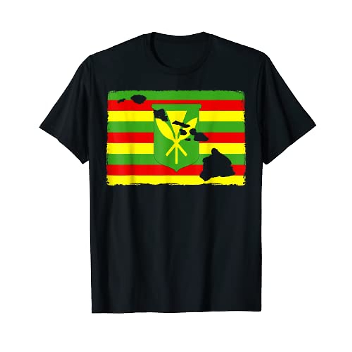 Hawai'i Kanaka Maoli Flag by Hawaii Nei All Day T-Shirt