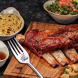 ZBBFSCSB I Love You Most Funny Engraved Forks with Gift Box, Wedding Dessert Forks Anniversary Family Party Birthday Christmas Gifts, Anniversary Wedding Gift for Wife Husband, Gift for His Her