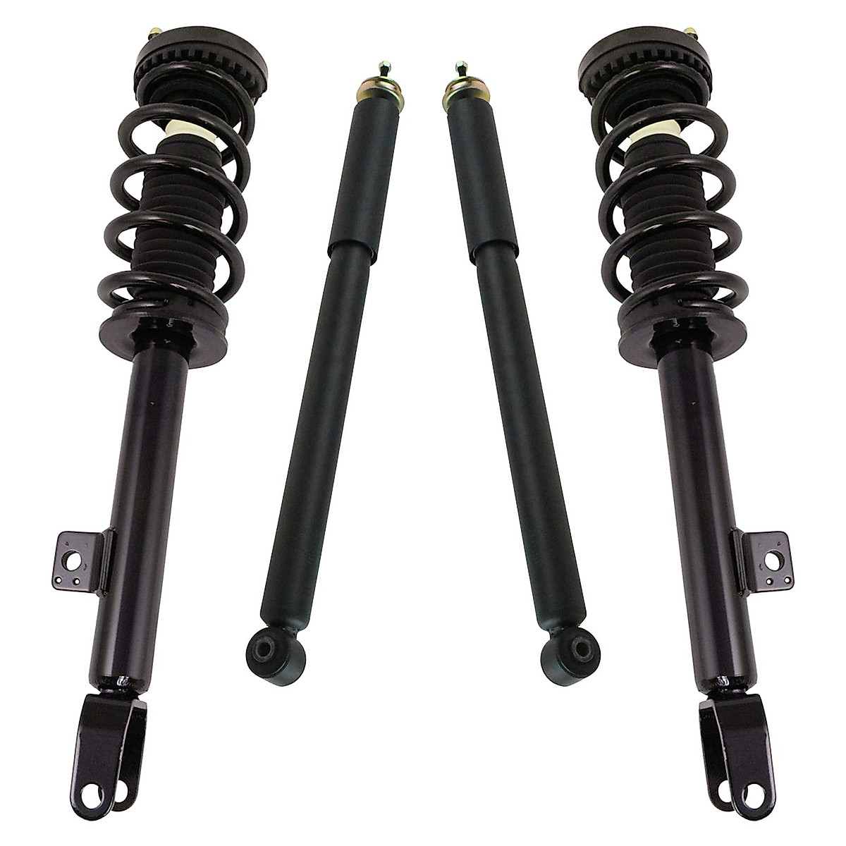 TRQ 4 Piece Front & Rear Strut & Spring Shock Absorber Kit Set for 2012-2017 Dodge Challenger RWD / 2012-2017 Dodge Charger RWD