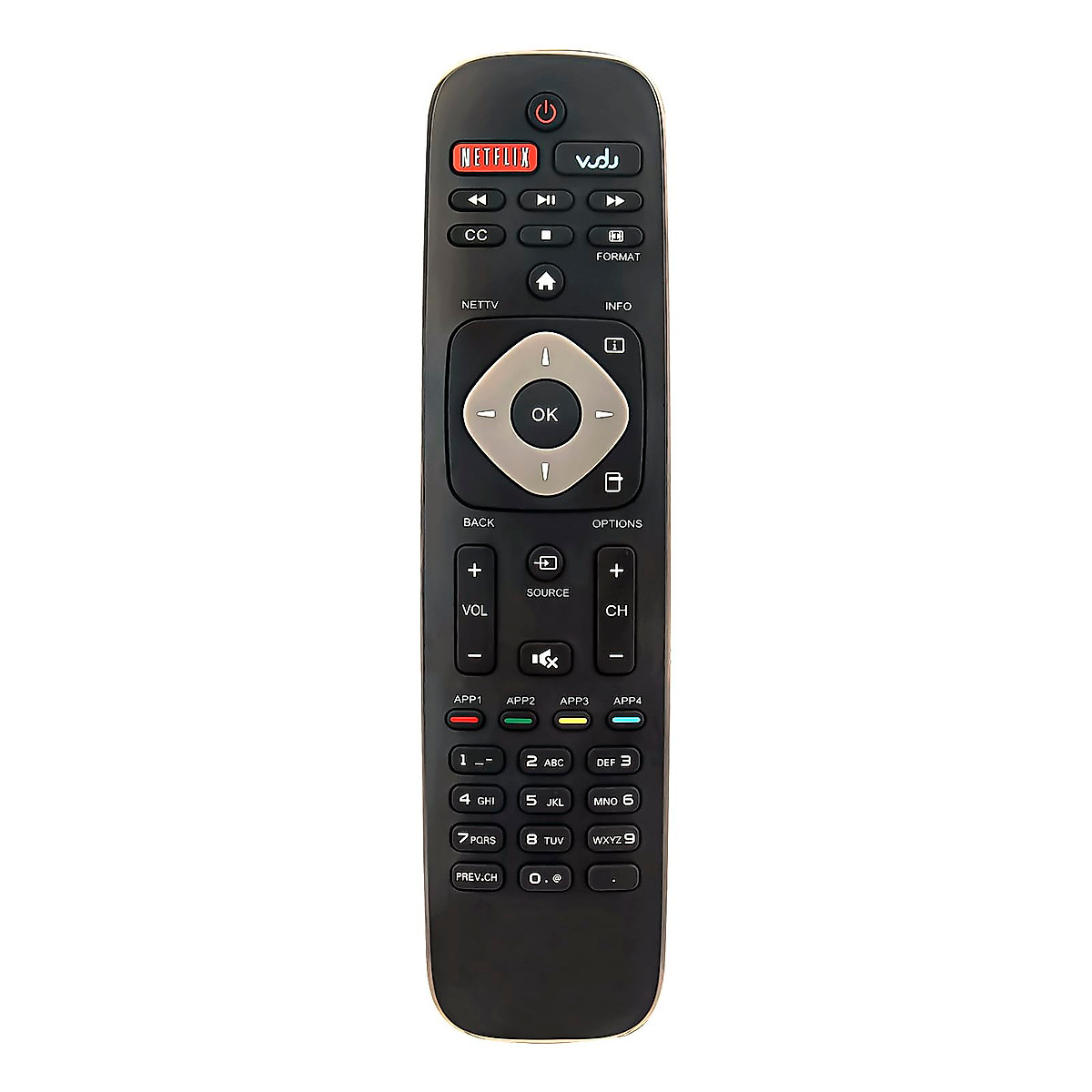 URMT39JHG003 Replaced Remote fit for Philips Smart TV 50PFL3908 46PFL3908 46PFL3608 40PFL4908 39PFL2908 39PFL4408 50PFL1908 29PFL4908 39PFL2608 39PFL2608/F7 50PFL3908/F7 32PFL4908/F7 32PFL4908