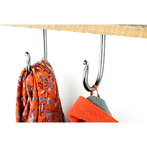 Undermount Classic Style Ceiling Hook | Hand Forged Wrought Iron | Black Dog Ironworks