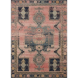 Loloi II Jocelyn Collection JOC-06 Runner Rug 2'-3" x 7'-6" Rose/Rose Rectangular 0.38" Thick