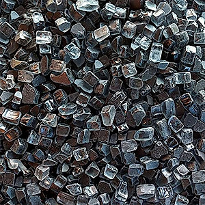 Endless Summer 30 Inch Square 30,000 BTU Liquid Propane Gas Outdoor Fire Pit Table w/Push Button Ignition, Black Fire Glass, & Steel Fire Bowl, Black