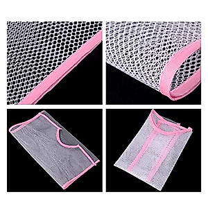 KRAZI 6pcs Drying Net Balcony Windproof Terylene Hanging Net Pillow Rack Underwear Hanger Clothes Mesh Storage Holder Clothes Rack