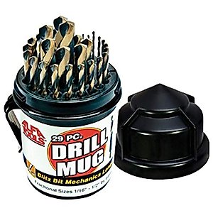 Alfa Tools BBML74290DM Blitz Bit Mechanic's Length Drill Mug, 29 Piece