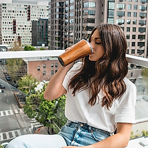 BrüMate Toddy 22oz 100% Leak Proof Insulated Coffee Mug with Handle & Lid - Stainless Steel Coffee Travel Mug - Double Walled Coffee Cup (Glitter Rose Gold)