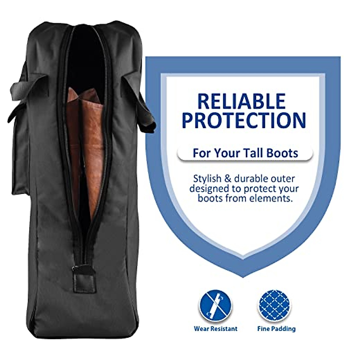 Harrison Howard Tall Boot Carry Bag Black