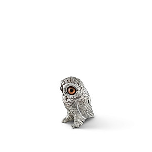 Vagabond House Pewter Owl Place Card Holder/Cheese Markers 1 inch Wide