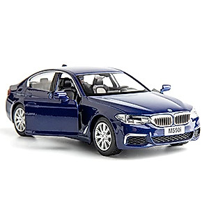 RMZ City BMW M550i Car Model 1:36 Diecasting Alloy Toy Car, Pull Back Vehicles Toy Car for Toddlers Kids Boys Girls Gift Blue