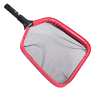 U.S. Pool Supply Professional Heavy Duty Large 14" Swimming Pool Leaf Skimmer Net - Strong Aluminum Frame for Faster Cleaning & Easier Debris Pickup and Removal - Clean Pools, Spas, Ponds