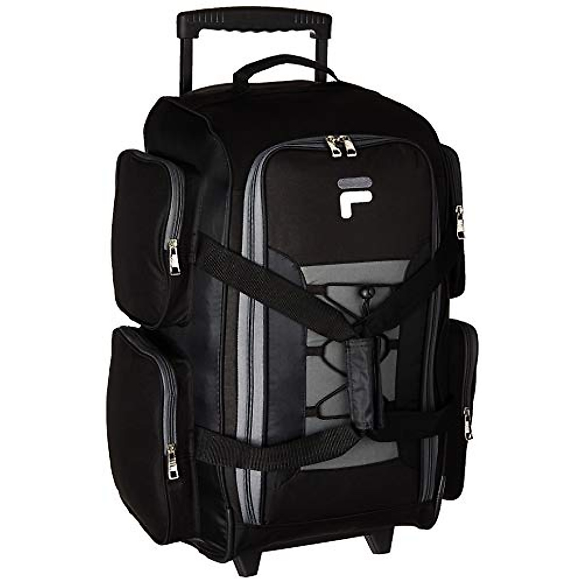 Fila 22" Lightweight Carry On Rolling Duffel Bag, Black, One Size