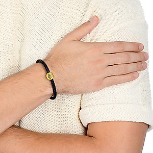 CHOW SANG SANG 999 24K Solid Gold Celtic Knots Noir Luck Charm Bracelet for Men & Women 87090C