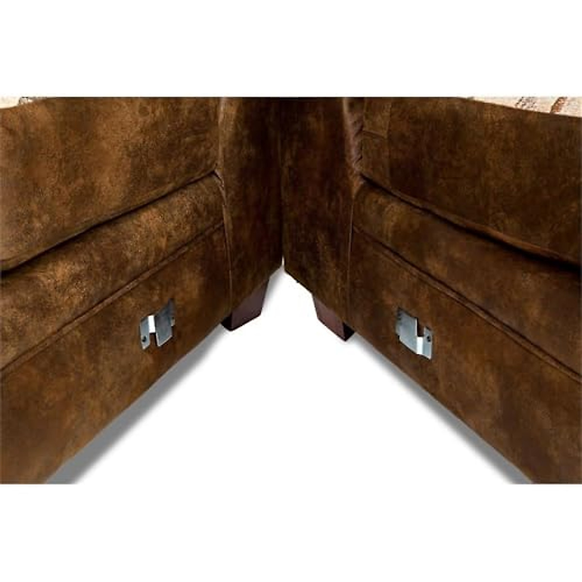 American Furniture Classics Model Two Piece Sofa sectional brown pinto