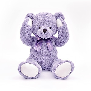 suepcuddly 20" Posed Teddy Bear Stuffed Animal Cute Plush Toy for Girl Kids (Purple)