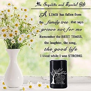 Small Urns for Ashes - Set of 4，2.7 inch High Aluminium Mini Urns, Cremation Urns for Human/Pet Ashes, Ashes Holder, Small Keepsake urns-My Mind Still Talks to You