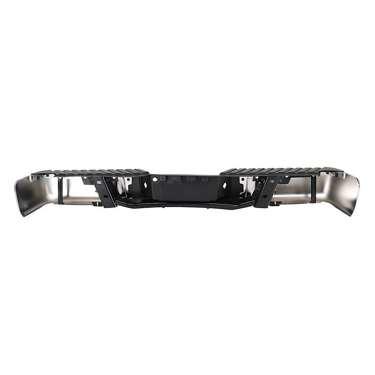 MBI AUTO - Steel Chrome, Complete Rear Bumper Assembly for 2009-2014 Ford F150 Without Park Assist, FO1103160