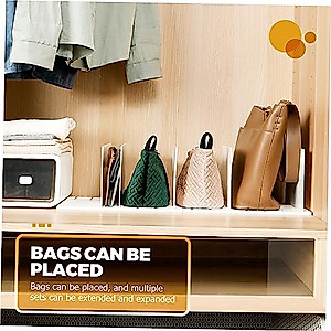 Hohopeti Partition Plate Cabinet Shelves Closet Shelves Separators Table Wardrobe Organizing Dividers Clear Wardrobe Dividers Book Shelf Dividers Clear Shelf Plastic White